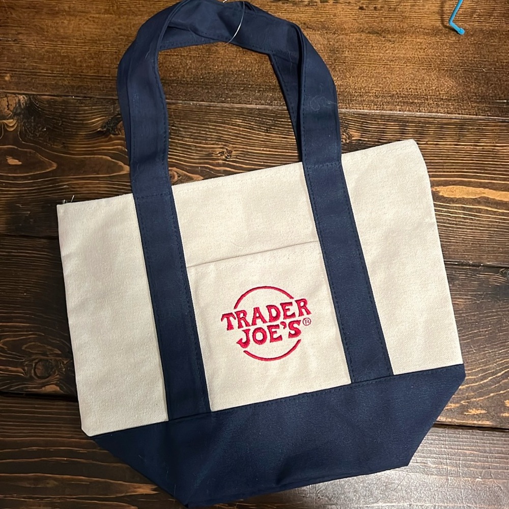 Trader Joe’s Mini Canvas Tote Navy - Gem
